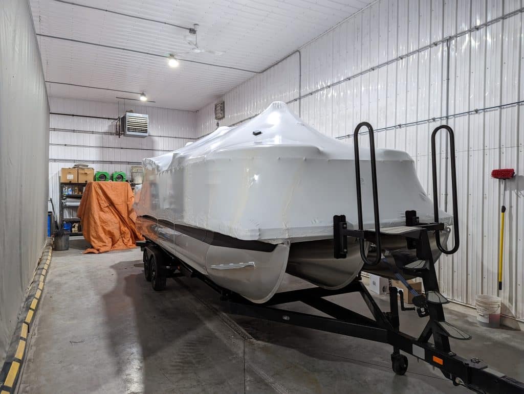 Comprehensive Pontoon Boat Protection | KCM Shrink Wrap